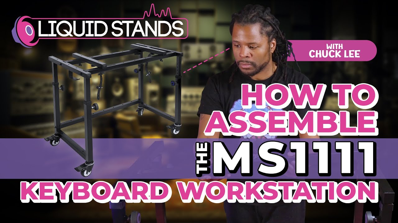 Liquid Stands MS1111 Keyboard Workstation Assembly Video - YouTube
