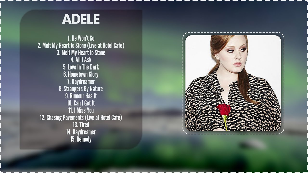Adele - Top 15 Hits Playlist Of All Time ~ Most Popular Hits Playlist ...