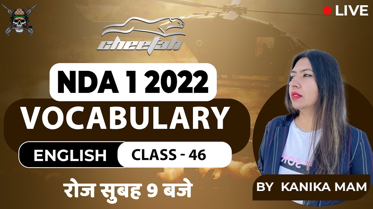 NDA 1 2022 English Full Course | Best NDA Online Coaching - Cheetah ...