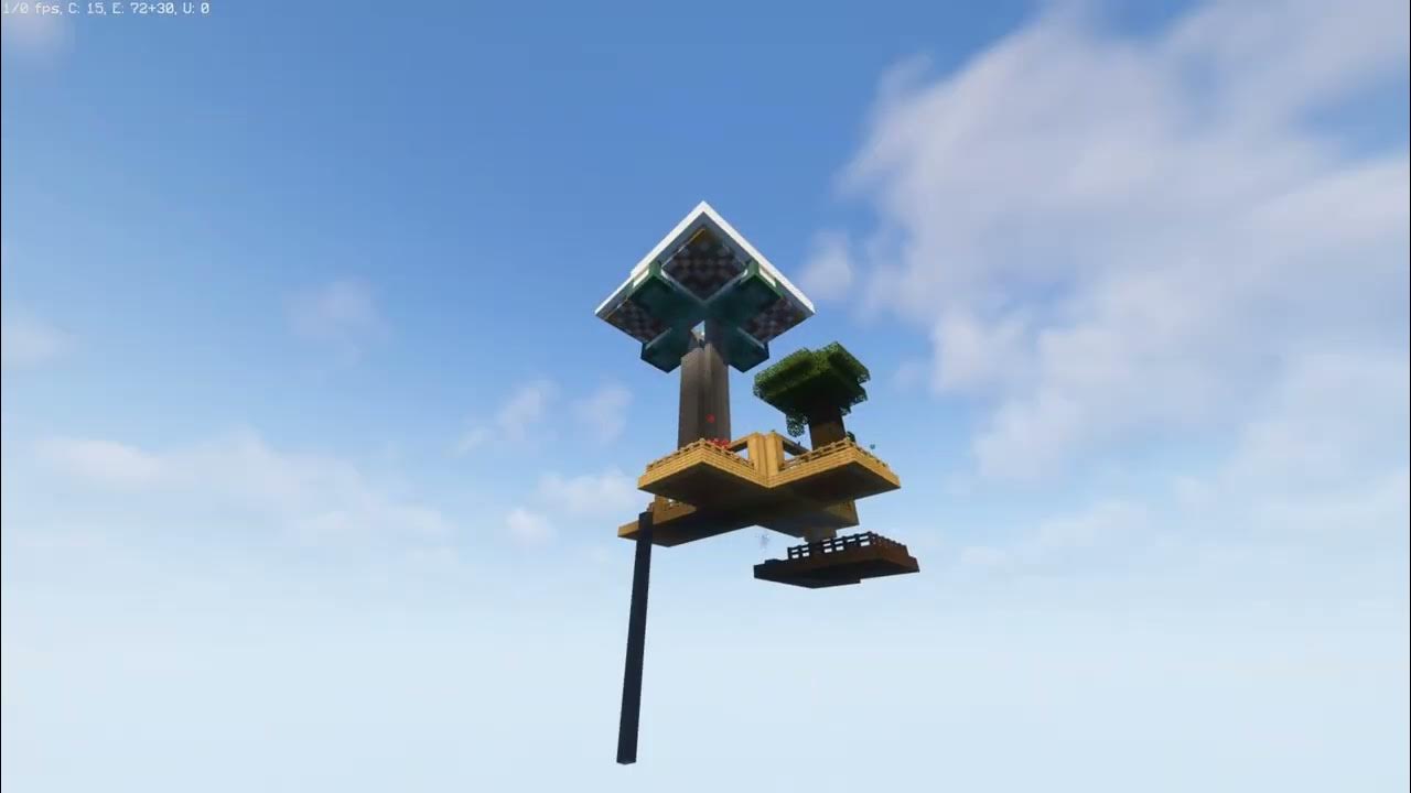 One block skyblock - replay mod timelapse - YouTube