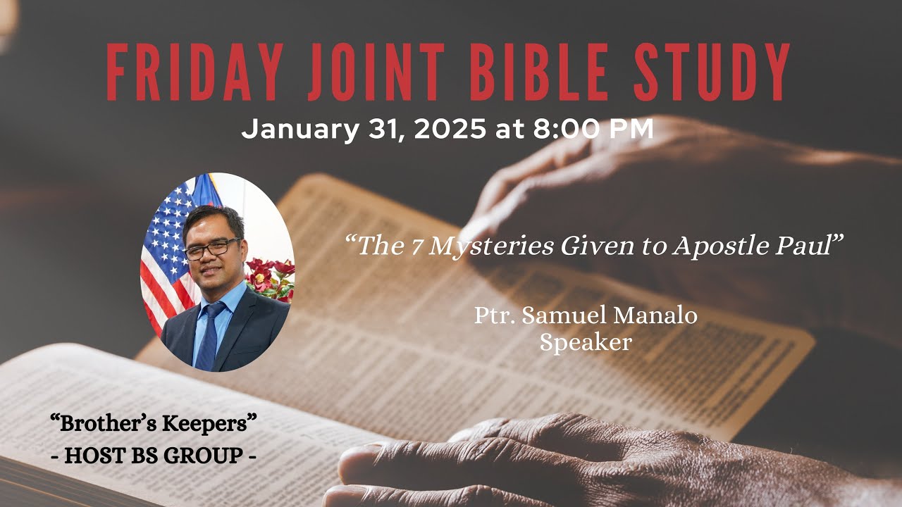 01.31.2025 Friday Joint Bible Study - YouTube