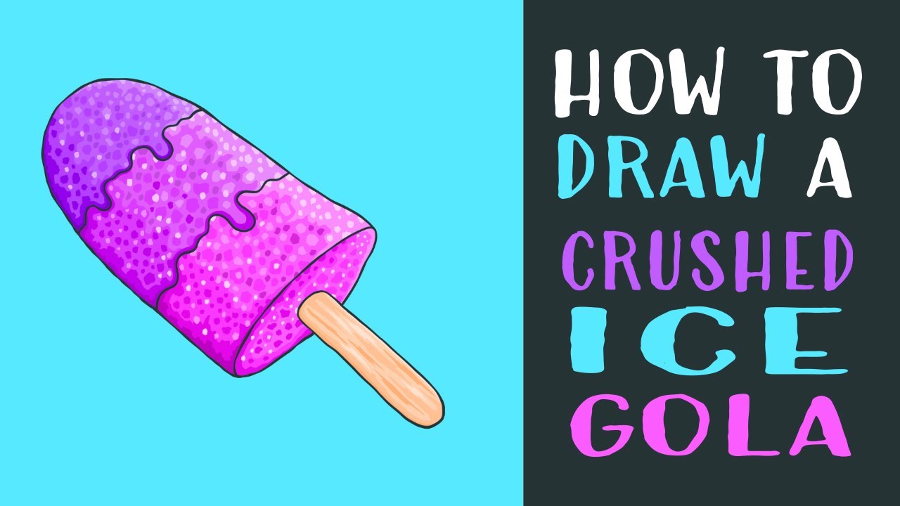 How to Draw a Crushed Ice Gola Easy | Digitally | Adobe Fresco | I-Pad ...