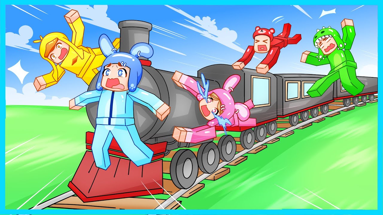 MIPAN & ZUZUZU BERSAMA 5 TEMAN TERJEBAK DI KERETA API VS ZOMBIE! Dead ...