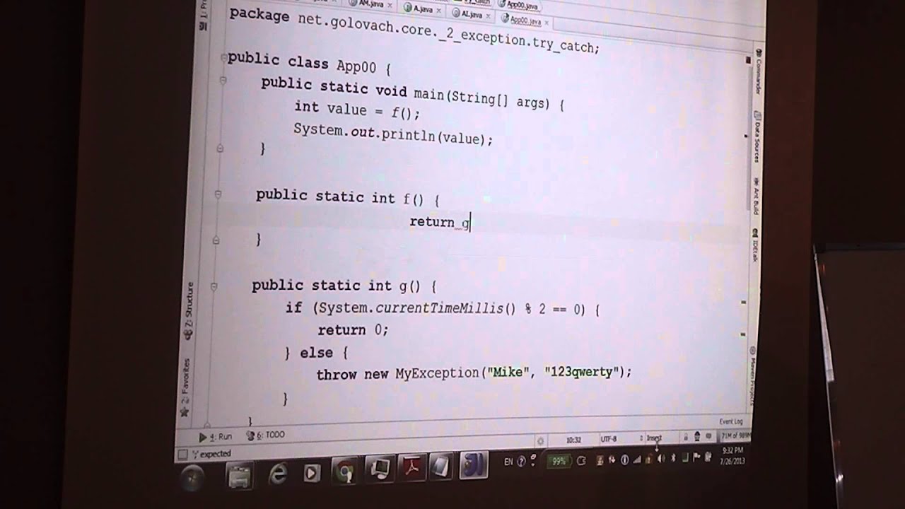 Java Core July: Exceptions. Лекция #5 (Часть 3) - YouTube