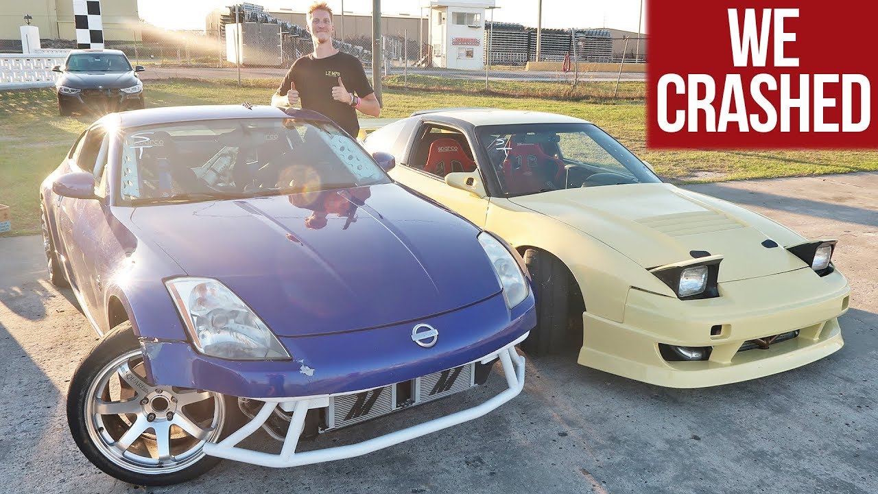 Crashed MY 240SX this time... - YouTube