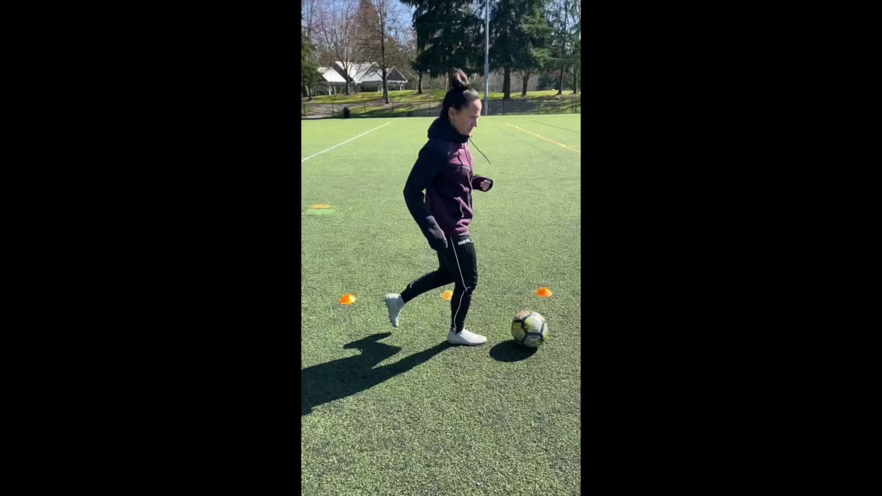 Dribbling Through Cones Exercises 2 - YouTube