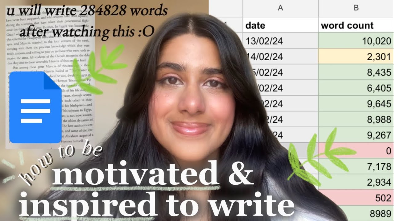 🌱how to stay MOTIVATED + INSPIRED to write your book :) writing advice🍀 ...
