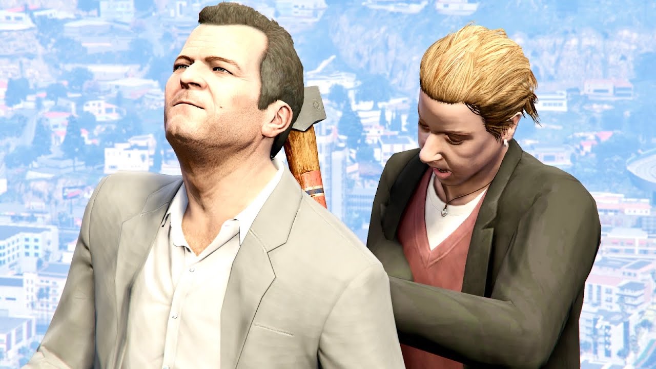 GTA V PC Lazlow Kills Michael (Editor Rockstar Movie Cinematic Short ...