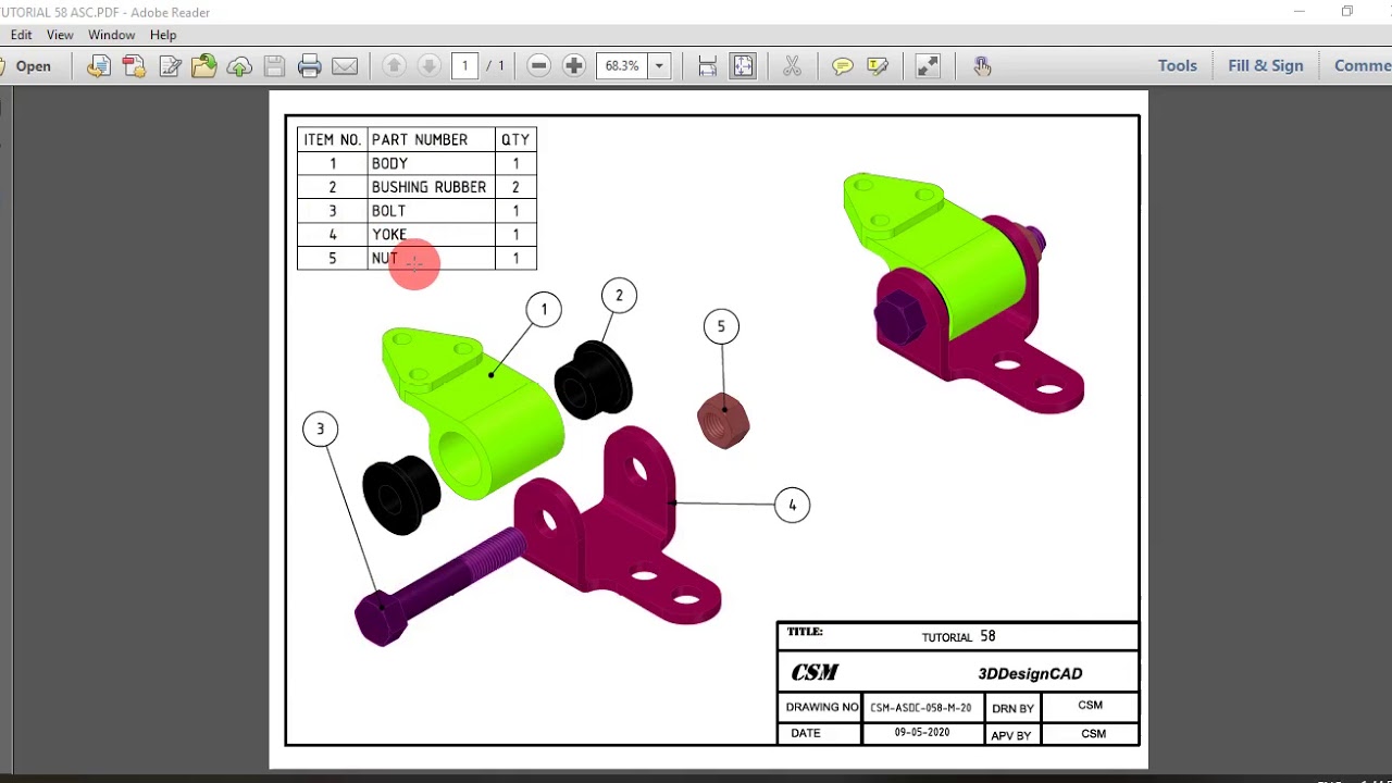 ANSYS SPACECLAIM TRAINING TUTORIAL 58 (ASSEMBLY) - YouTube