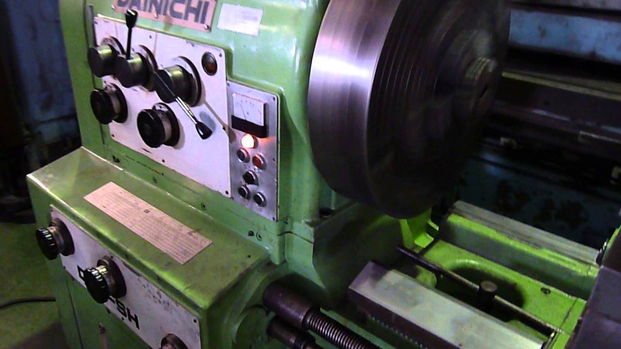 Manual Lathe Dainichi DLG-SH ( 1980 ) 630x1500 mm - YouTube