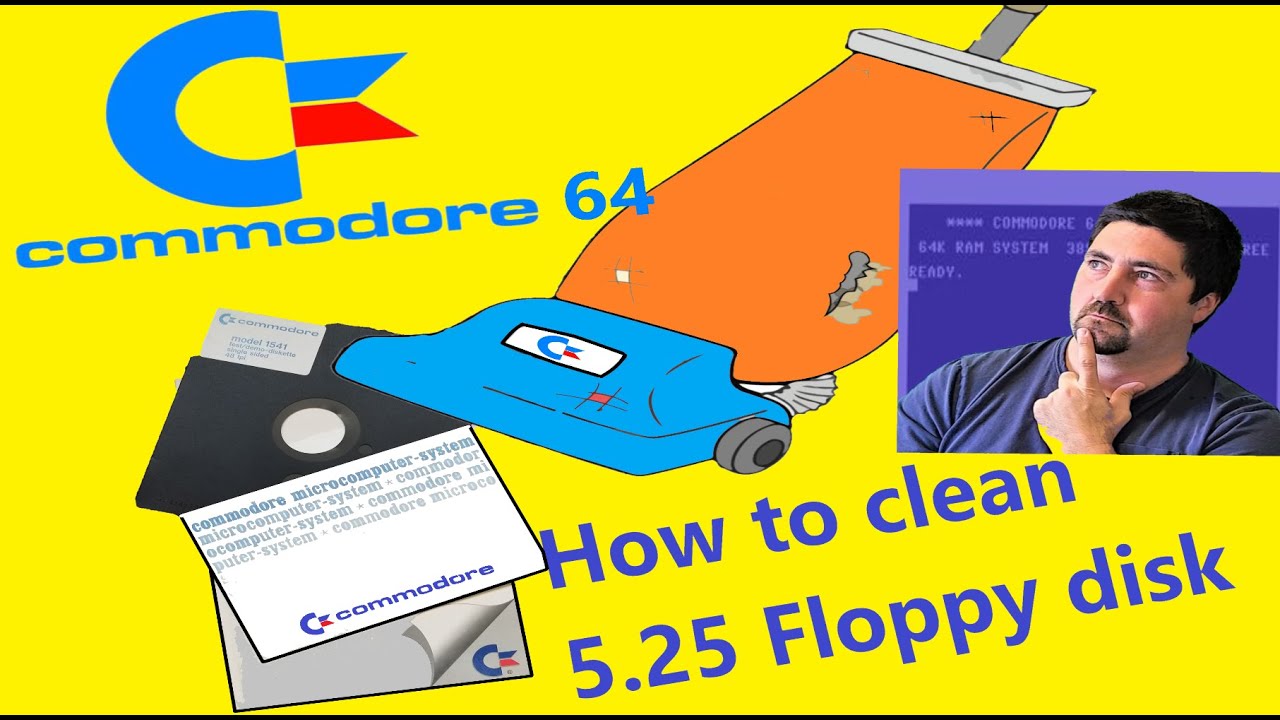 How to clean Commodore 64 floppy disk after 35 years - YouTube