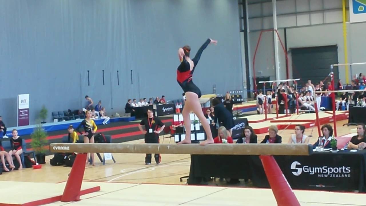 Step 7 Beam | Leah Lacey | New Zealand Nationals - YouTube