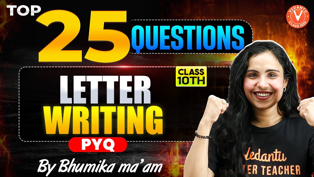 Top 25 Letter Writing Questions ️ | Must-Do for Class 10 English Boards ...