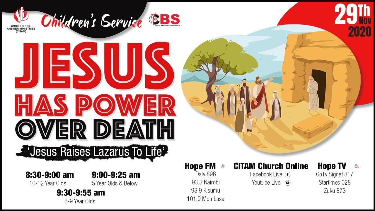 Jesus has power over death-Jesus raises Lazarus to life | CBS children ...