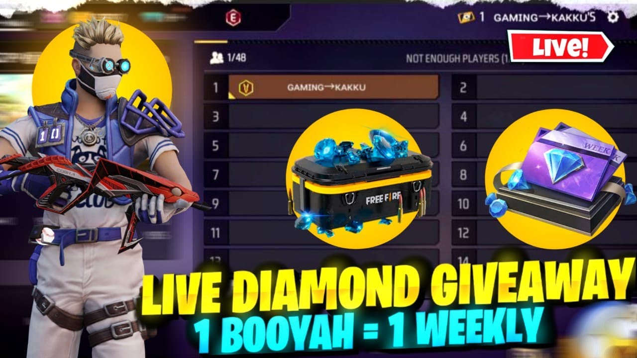 🔴 FF UNLIMITED DIAMONDS WEEKLY GIVEAWAY CUSTOM 💗 IN BD 🇧🇩 NEPAL SERVER ...