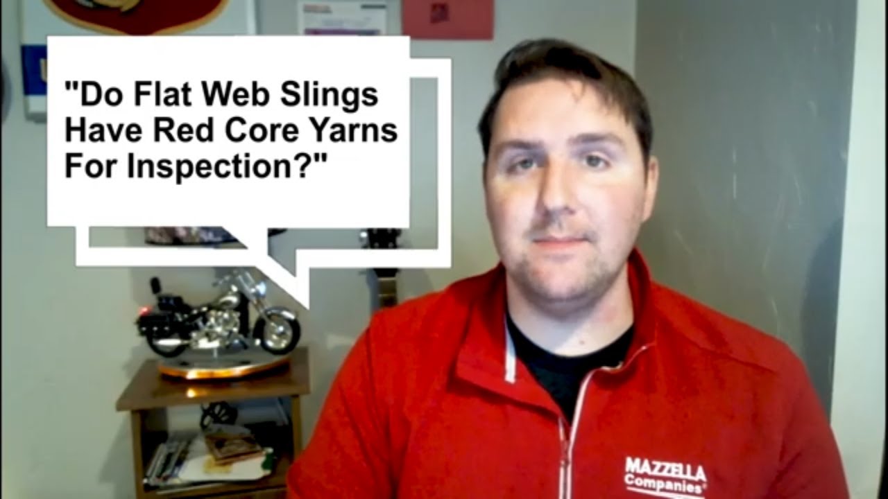 Do Flat Synthetic Web Slings Have Red Core Yarns for Inspection? - YouTube
