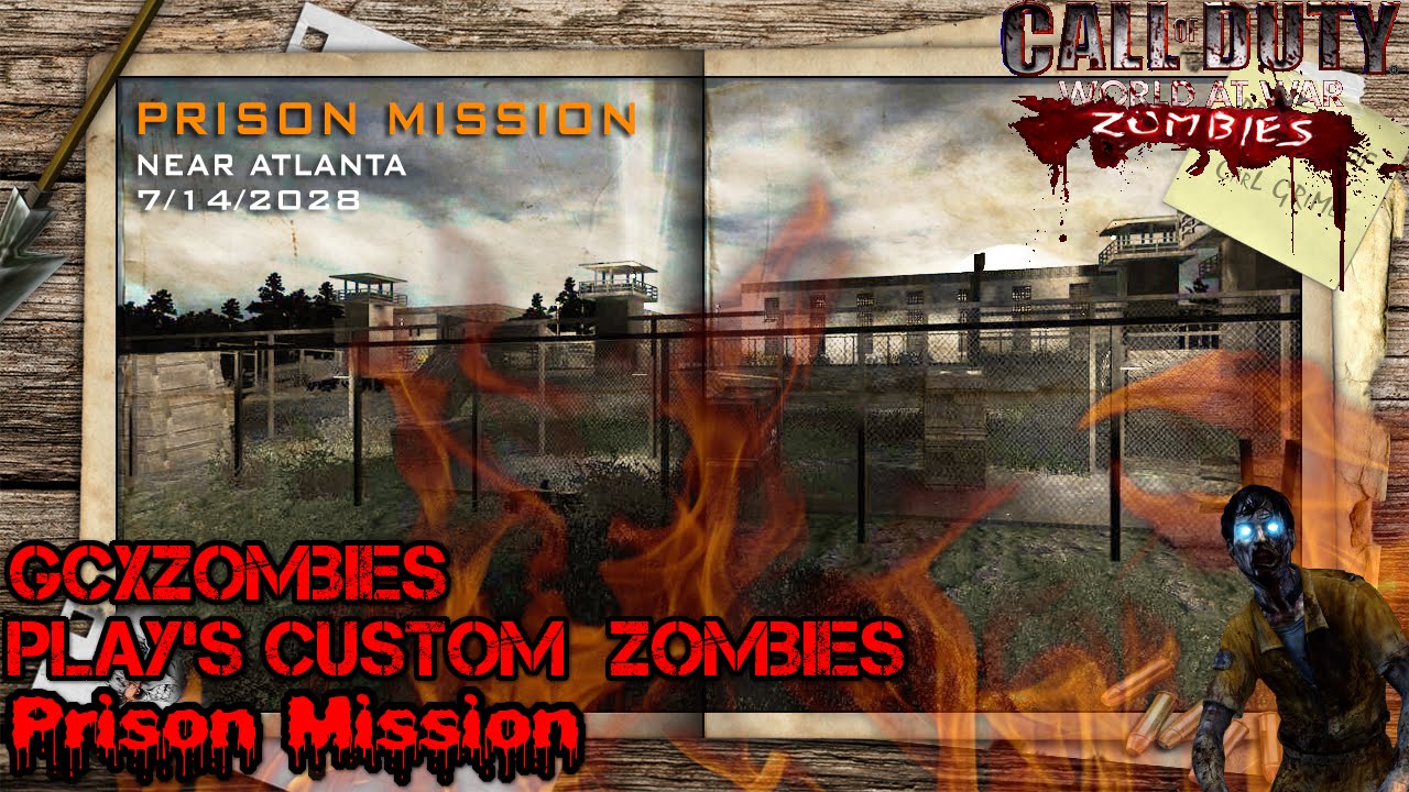 Call Of Duty WaW Custom Zombies Prison Mission Pt2 - YouTube