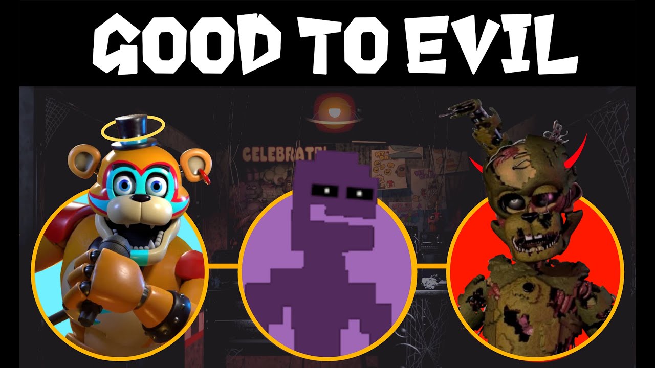 FNAF Characters: Good To Evil - YouTube