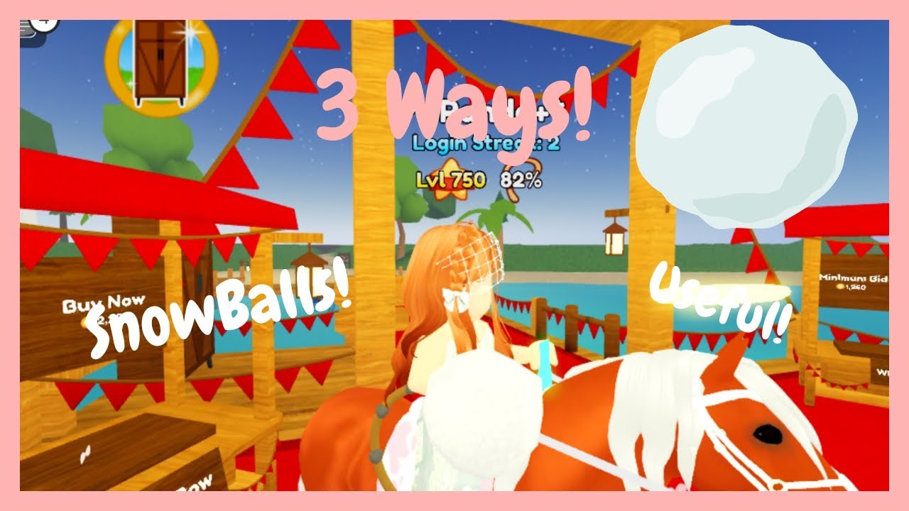 How to Get Snowballs in Wild Horse Islands! - YouTube