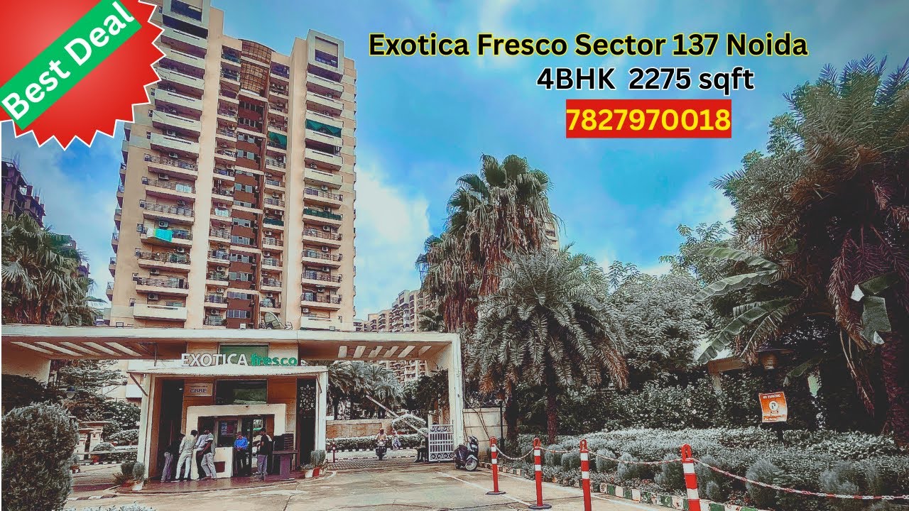 3BHK 1560sqft Apartment in Exotica Fresco Sector 137 || Luxury ...