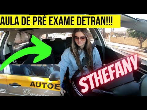 Sthefany Aula de Exame Horas Antes da Sua Aprovação no Detran 🚙💯✅ #autoescola #habilitação  #baliza
