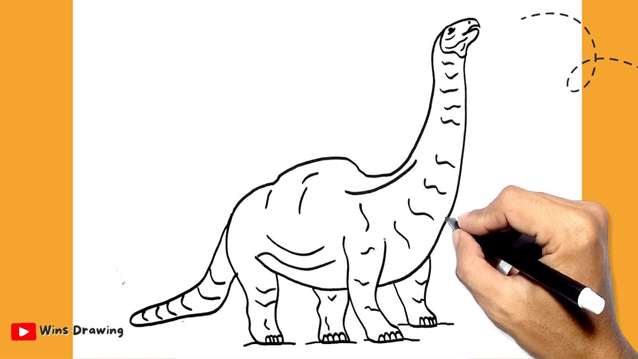 How to Draw Brontosaurus - YouTube