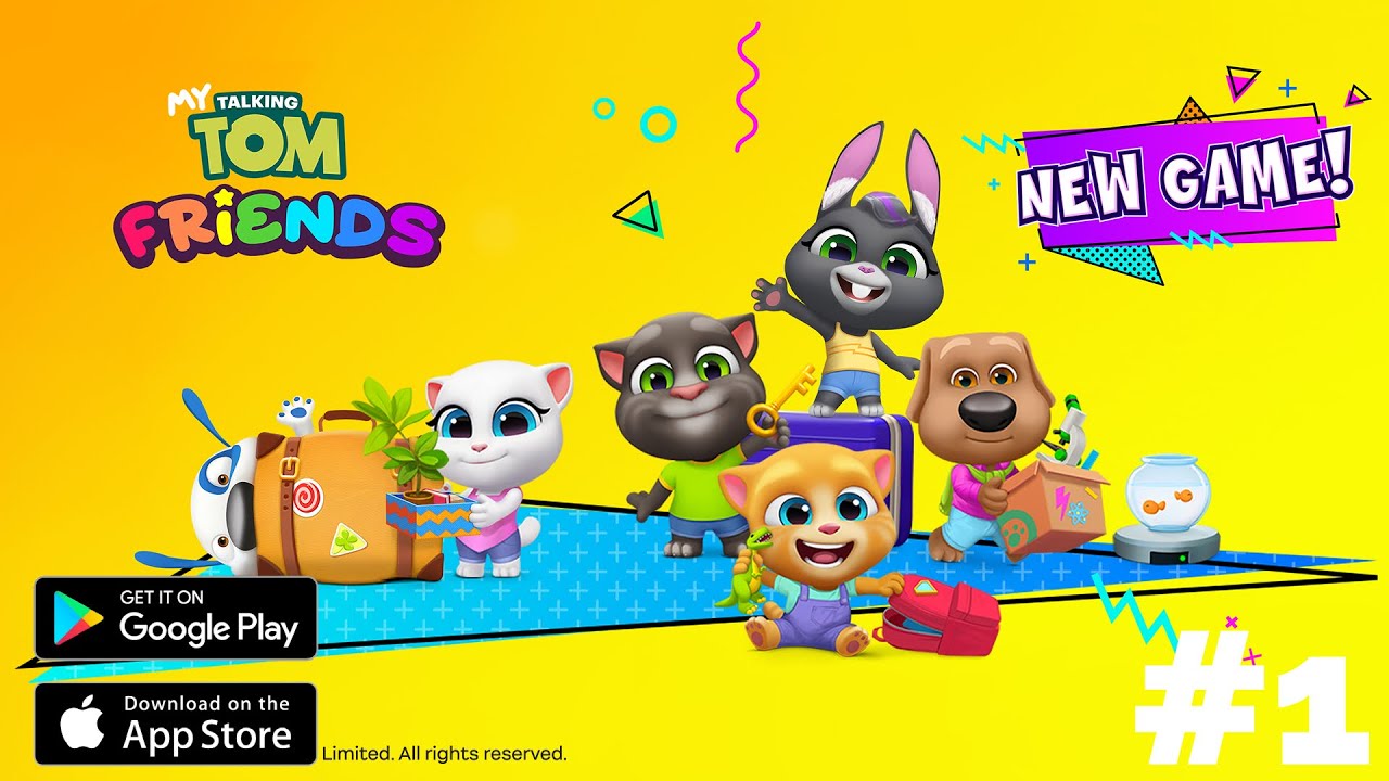 MY TALKING TOM FRIENDS Walkthrough Mobile Gameplay (Android) Part-1 ...