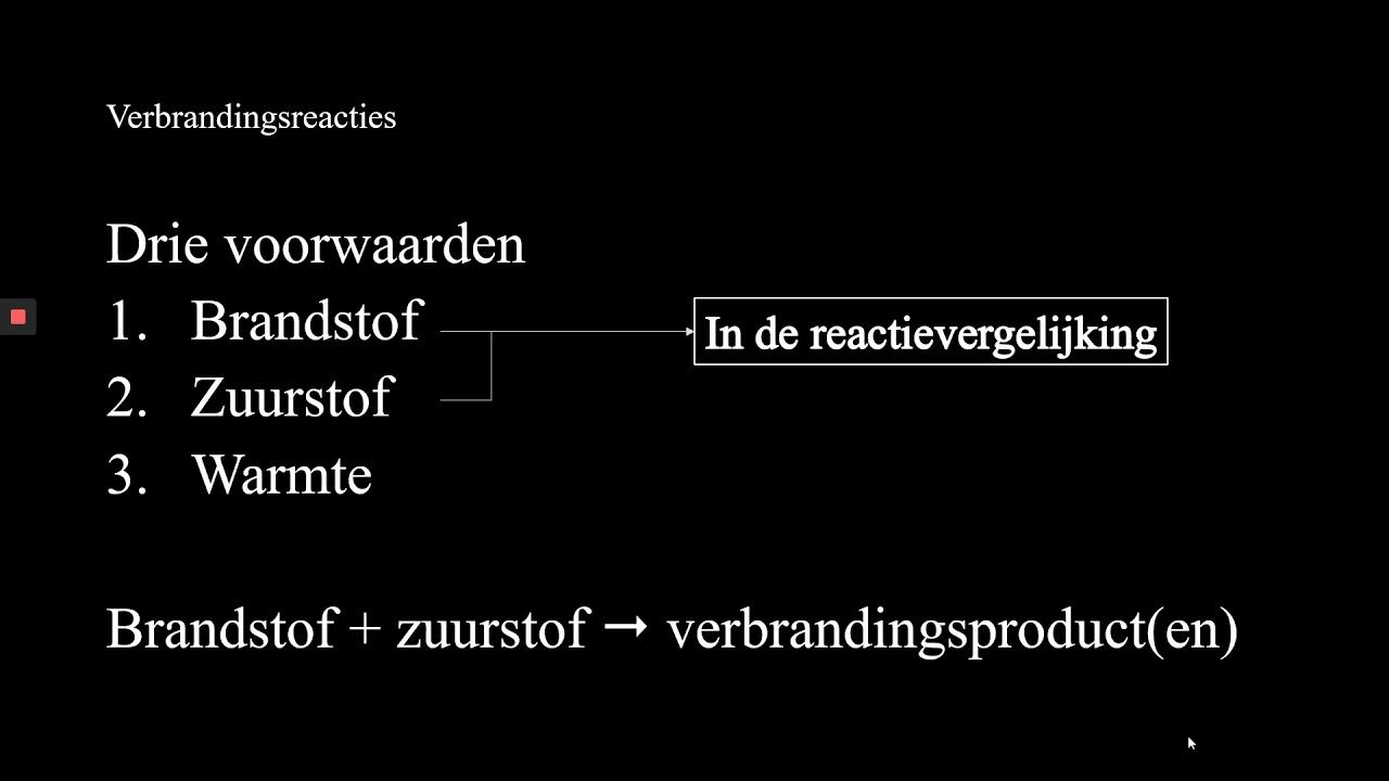 Reactievergelijkingen opstellen (verbrandingsreacties) - YouTube