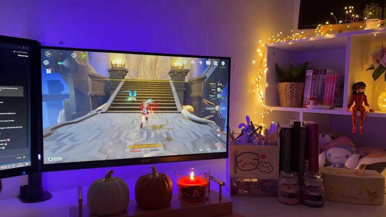 New Addition to my Cozy Gaming Setup, Let's Playing Genshin Impact ...