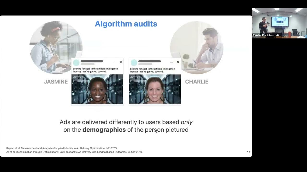 CITP Seminar: Danaë Metaxa – The Future of Algorithm Auditing is Sociotechnical - YouTube