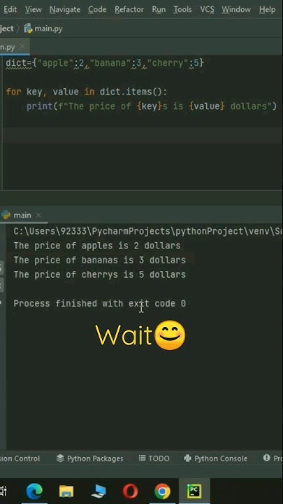 Iterate Over Dictionary Using For Loop In Python | #shorts #shortvideo #short #python - YouTube