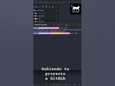 Subir proyecto a GitHub con los comandos básicos de GIT - YouTube