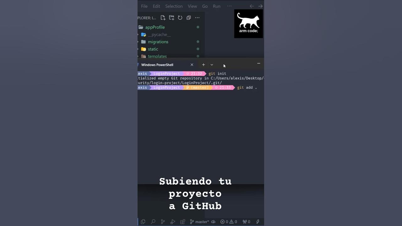 Subir proyecto a GitHub con los comandos básicos de GIT - YouTube