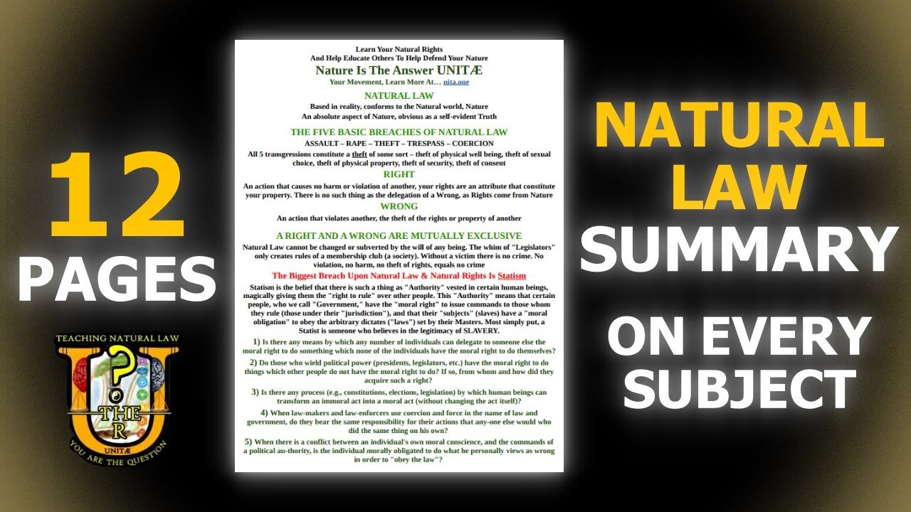 Share Natural Law: Summary Sheets For Everything You NEED To Know ...