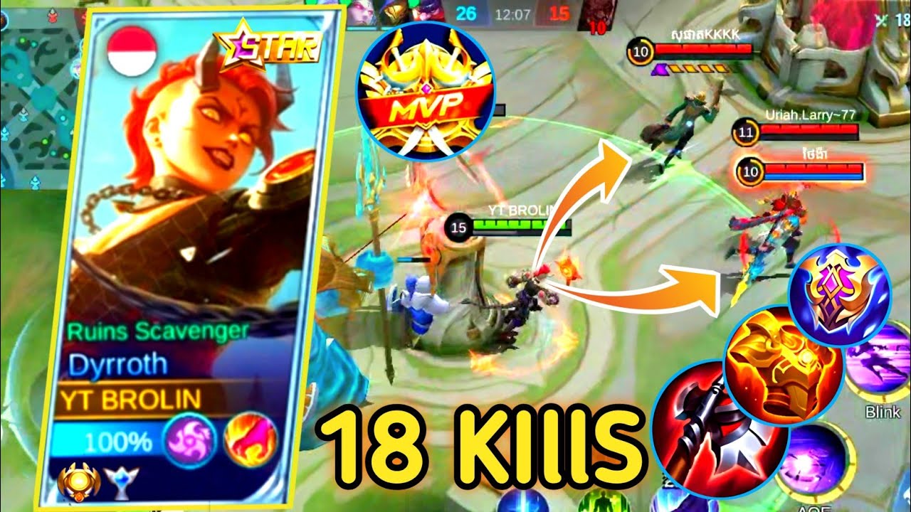 True Damage Top Global Dyrroth Lifesteal Build Hyper Tutorial π! ( You ...