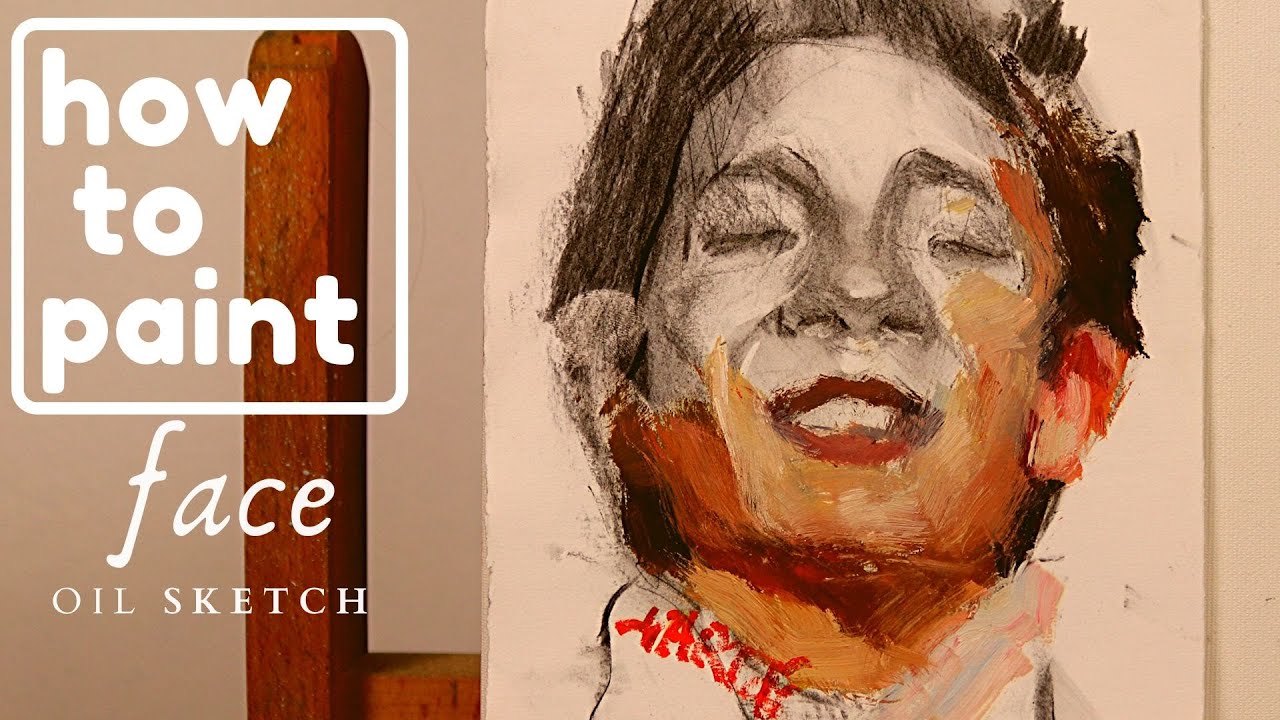 How to paint a Male Face, Art Tutorial #38 - YouTube