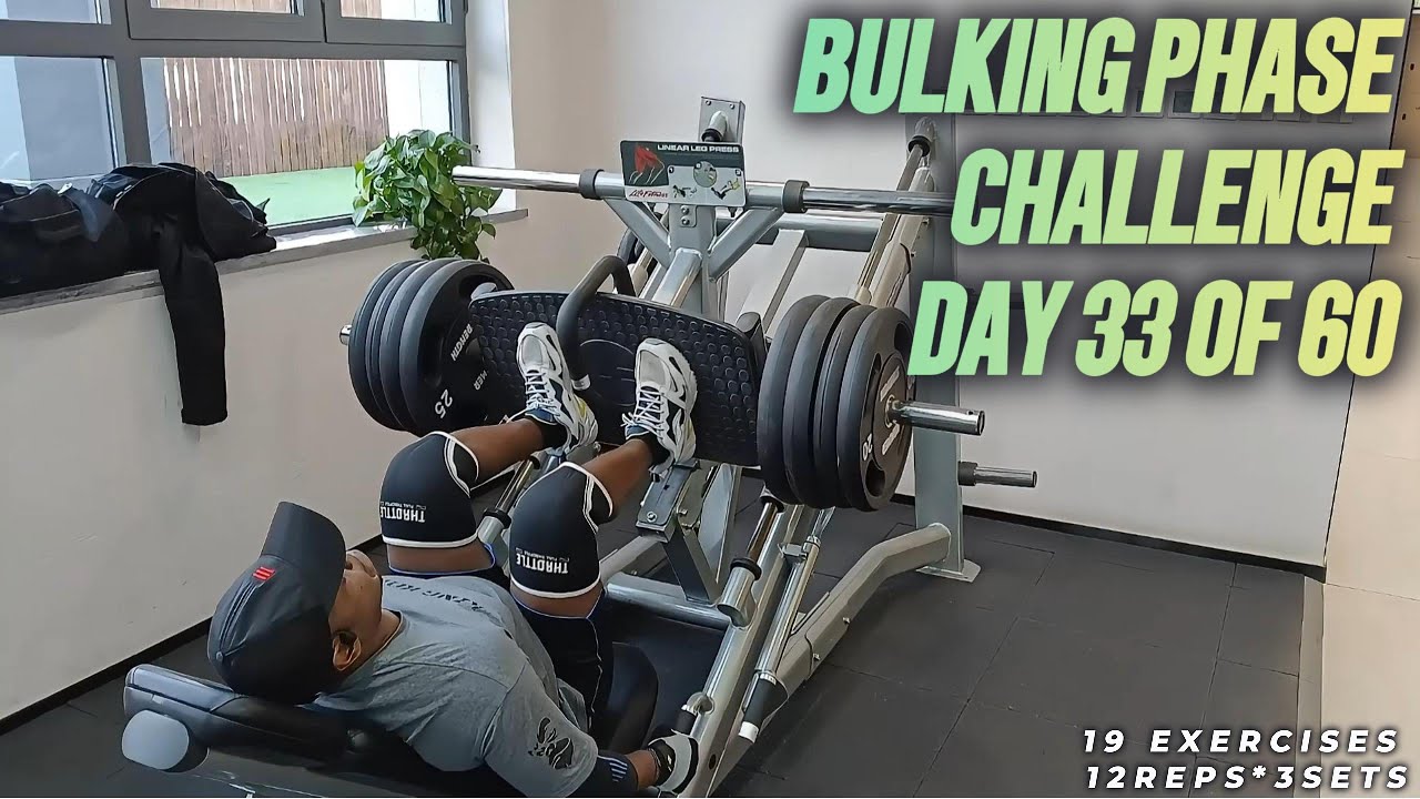 Bodybuilding Gym Challenge Bulking Phase Day 33 of 60💪🏋️‍♂️ # ...