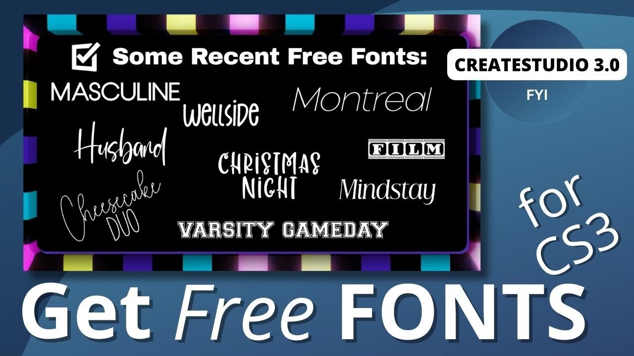 CreateStudio: Find Free Fonts for Your Projects - YouTube
