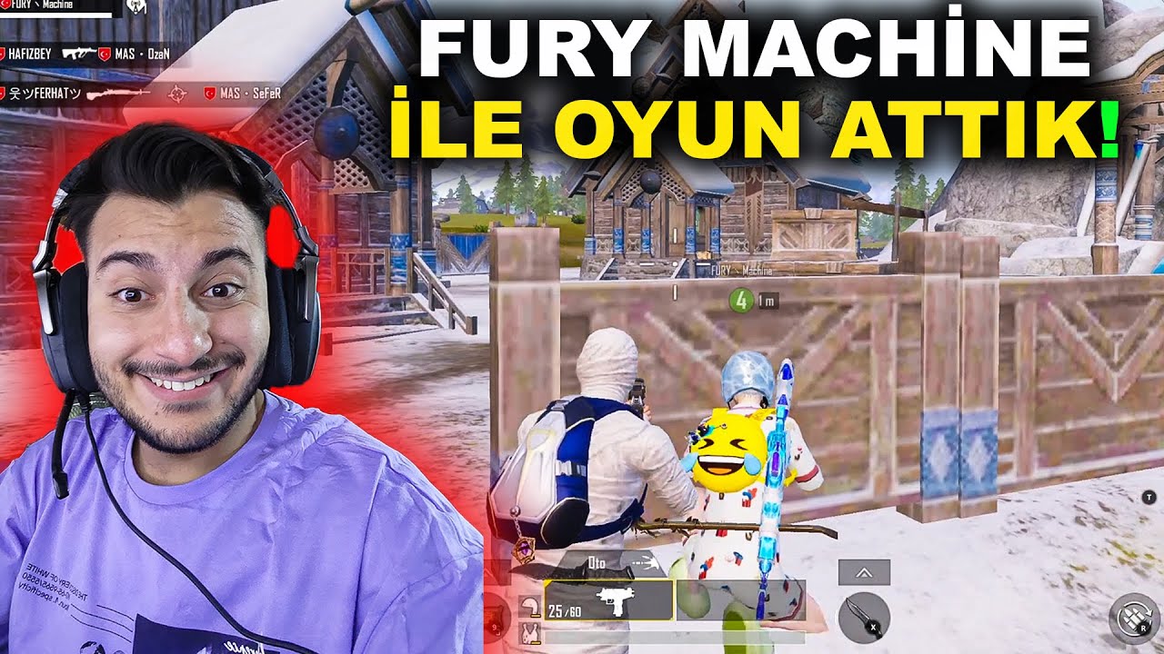 FURY MACHİNE İLE AYNI OYUNA DENK GELDİM - PUBG MOBİLE - YouTube