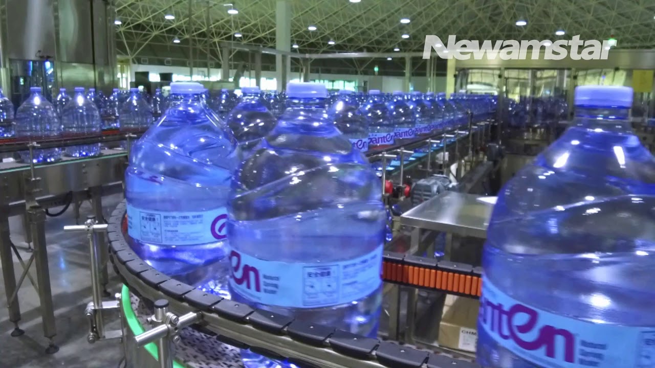 2500BPH15L Water Combi Line in Ganten Plant Newamstar - YouTube