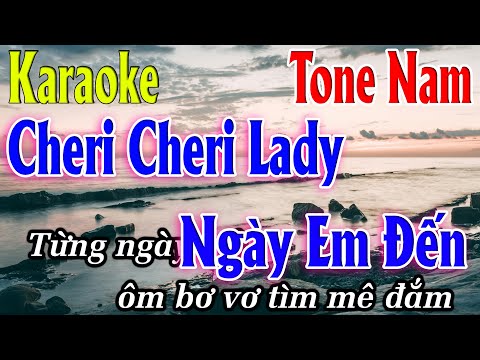 Cheri Cheri Lady - Ngày Em Đến ( DISCO ) Karaoke Tone Nam ( Gm ) Beat Mới | Karaoke Lâm Organ