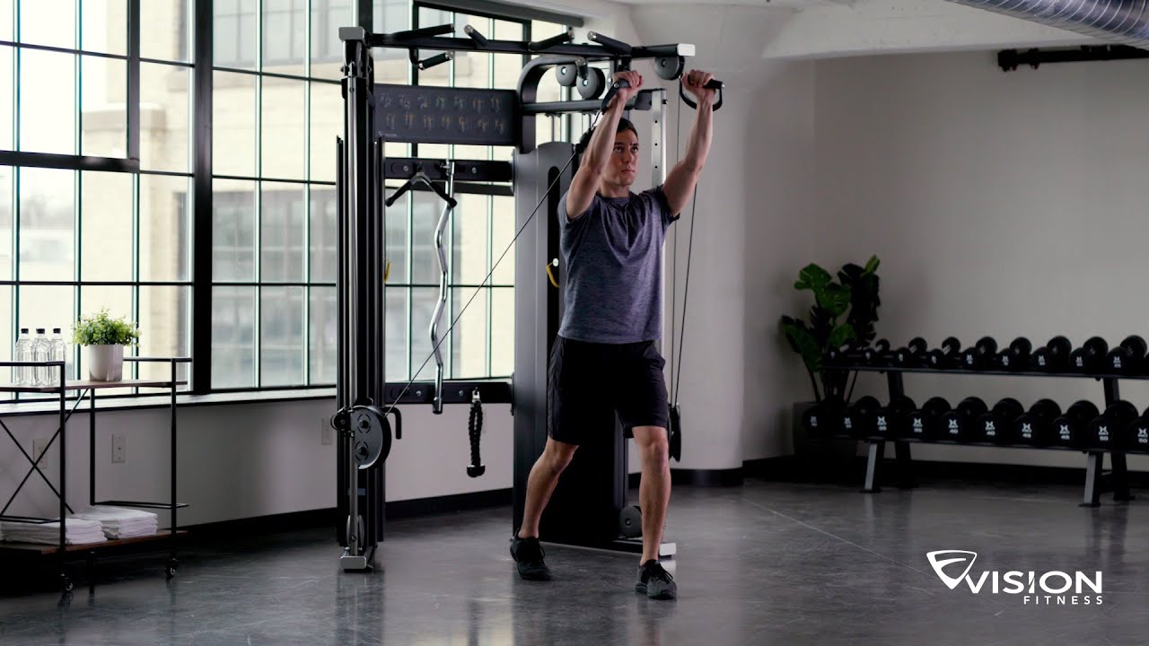 Vision Functional Trainer - Incline Press - YouTube