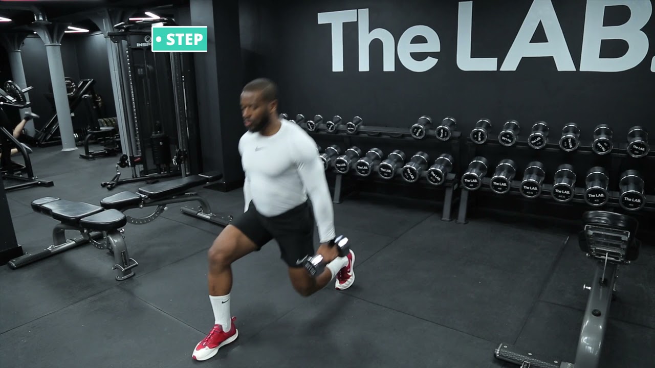 How To Do Dumbbell Split Squat Jump | Exercise Demo - YouTube