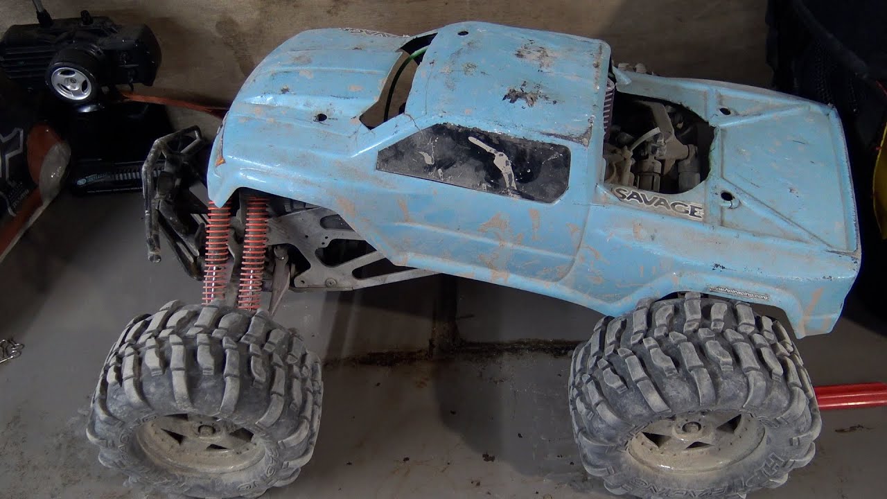 Mended My HPI Savage 21 Nitro Monster Truck - YouTube