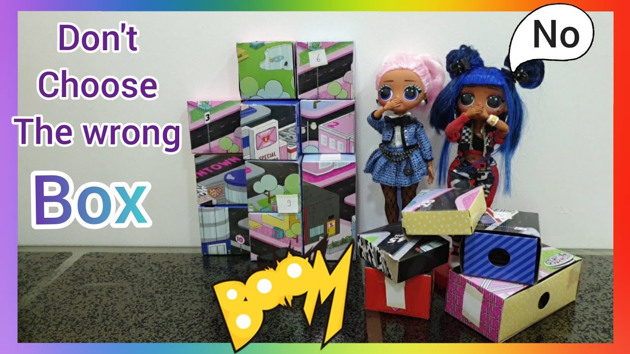 Don't choose the WRONG BOX challenge using the LOL surprise AMAZING ...