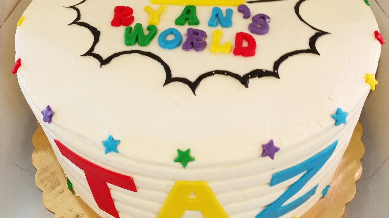 Ryan's World Cake - YouTube