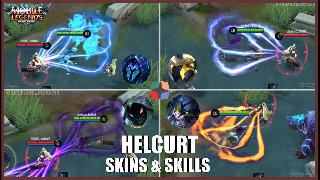 All Helcurt Skin & Skill Effects Comparison - Mobile Legends - YouTube