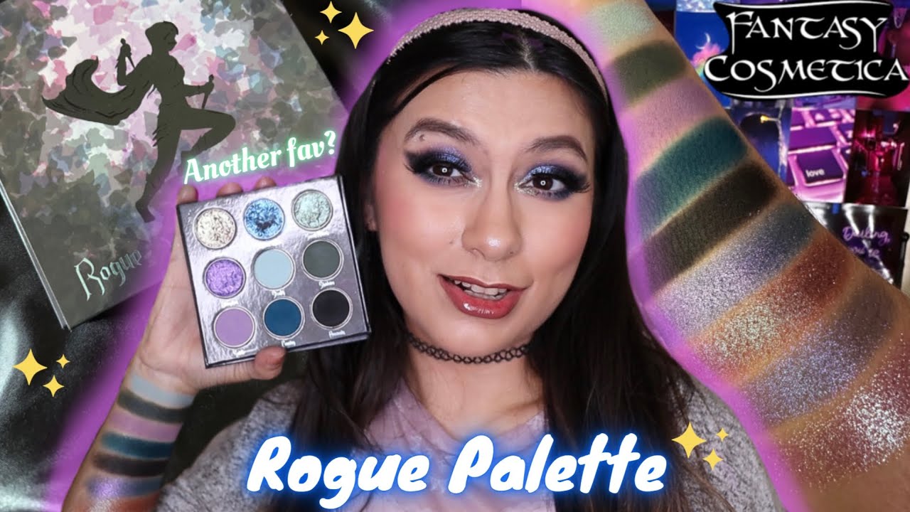 FANTASY COSMETICA ROGUE PALETTE REVIEW, TUTORIAL, AND SWATCHES | IS IT ...
