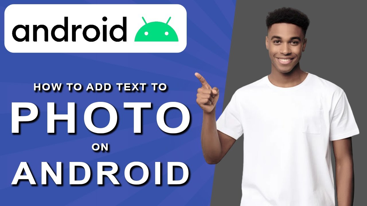 How to add text to photo on android (2024) - YouTube