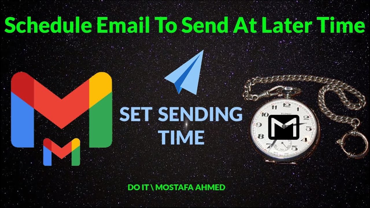 How to Schedule an email to send later - YouTube
